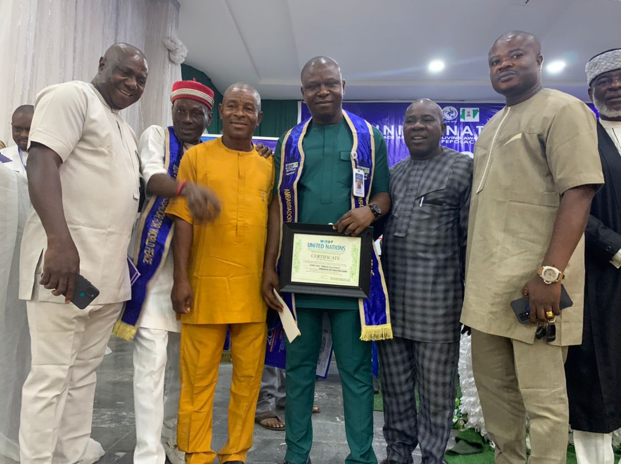 Urum PG, Tabansi bags UN Peace Ambassadors Award - The Razor News
